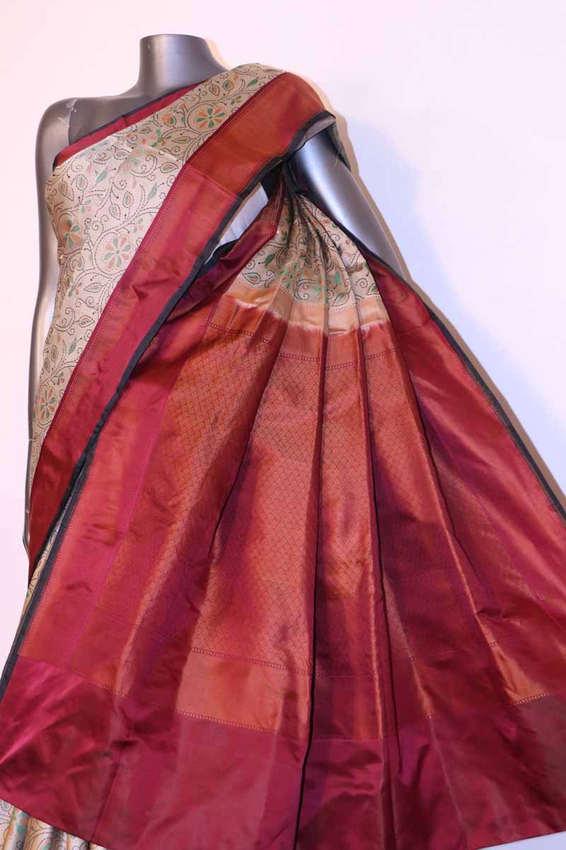 Buy Tanchoi Silk Saree | Buy Jamawar Silk Saree | Buy Satin Silk Saree